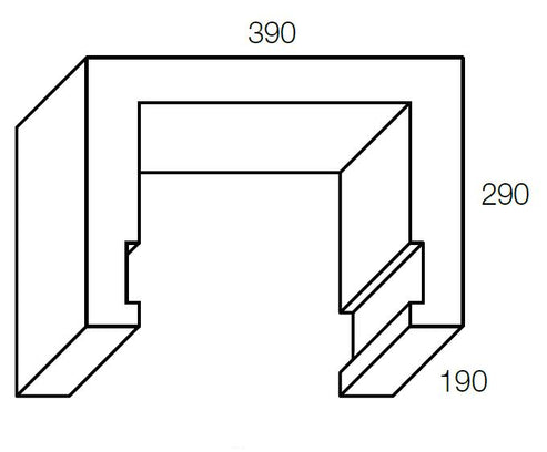 Buy National Masonry 30.45 Cleanout Block 390x290x190mm Online | BBPO ...